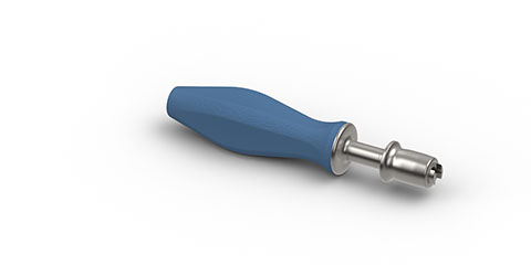 Silicone handles with fixed, quick-connect couplings