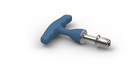 Silicone handles with fixed, quick-connect couplings
