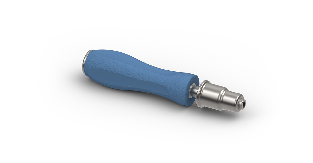 Reusable or single-procedure torque-limiting silicone handles