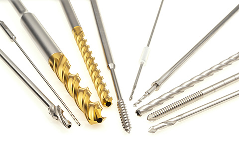 Ground cutting tools, drills, reamers, and taps for medical OEMs